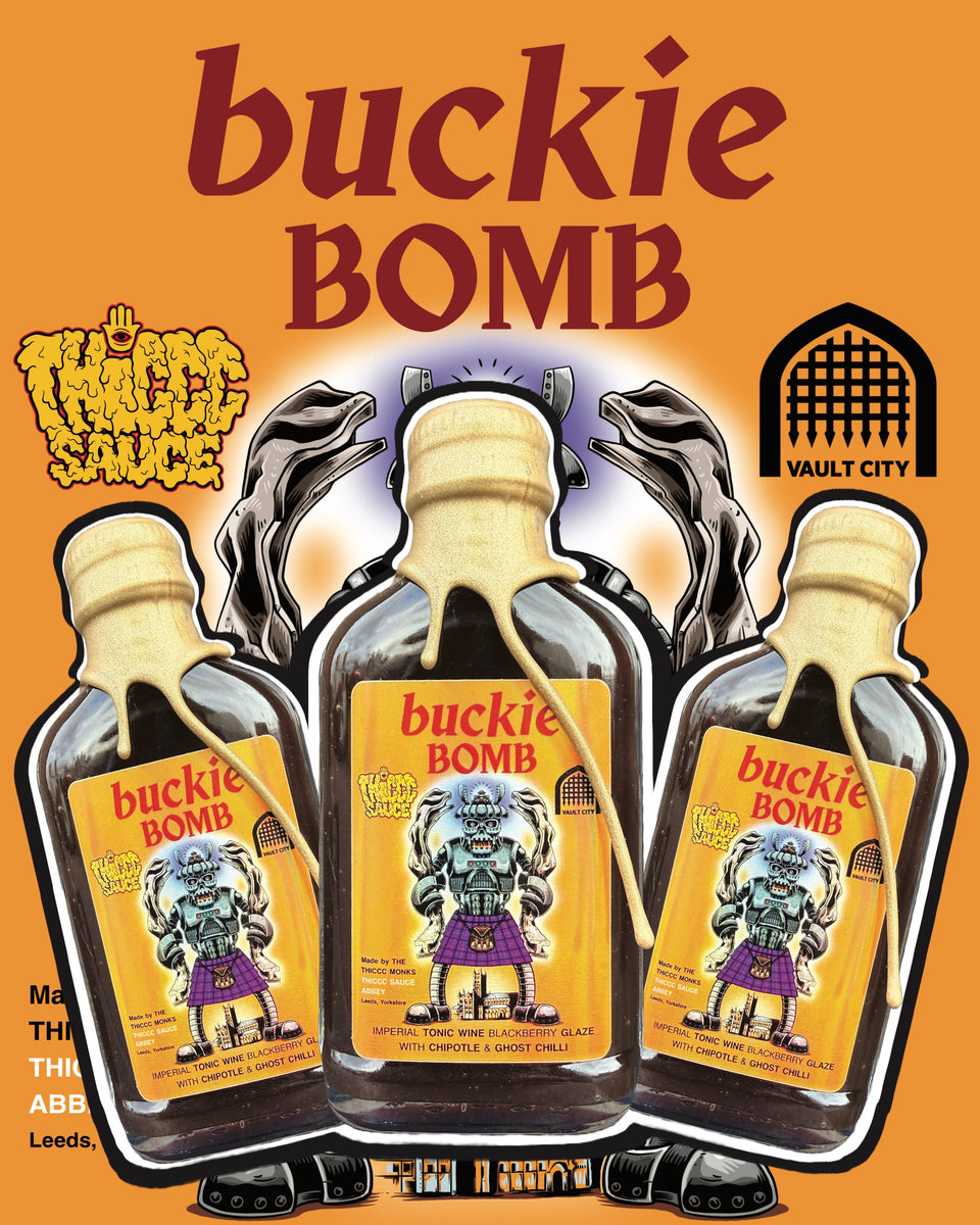 BUCKIE BOMB Imperial Blackberry Tonic Wine Chipotle BBQ Glaze (Vault C ...
