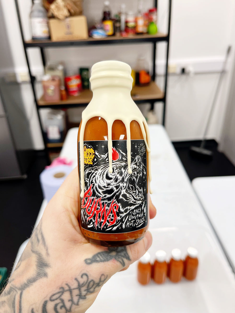 BURNS Spicy Umami Hot Sauce (Hop Burns & Black Collab) – THICCC SAUCE